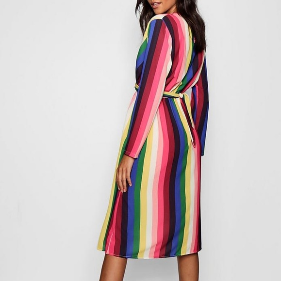 Boohoo | Dresses | Boohoo Rainbow Dress | Poshmark